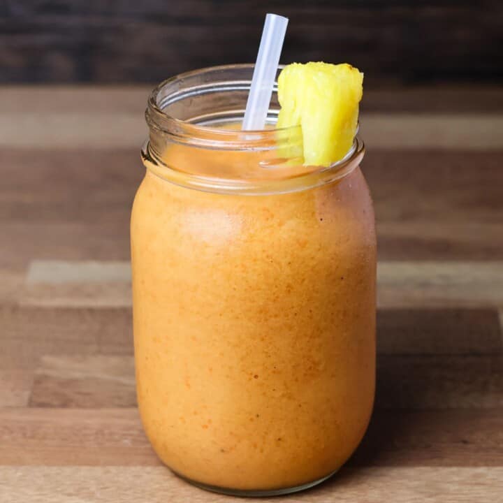 Smoothie King Island Impact Copycat Recipe with Fresh Papaya